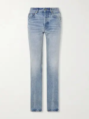 Saint Laurent Nico Mid-rise Straight-leg Jeans