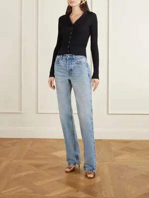 Saint Laurent Nico Mid-rise Straight-leg Jeans