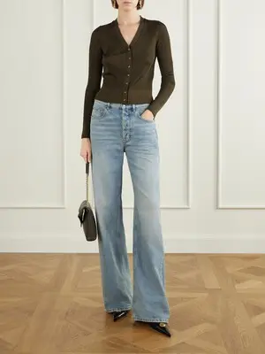 Saint Laurent Ribbed Cardigan