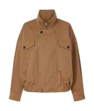 Saint Laurent Cotton-twill Jacket - Brown