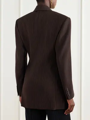 Saint Laurent Striped Wool-blend Blazer