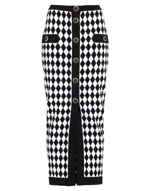 Balmain Midi Skirt Size Viscose, Polyamide, Polyester, Elastane