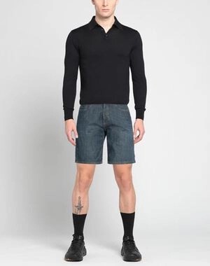 LIU •JO MAN Denim Shorts Size Cotton, Elastane