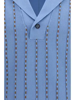 Fendi Trompe-l'œil Selleria Knit Sweater - Blue