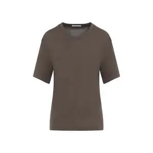 LEMAIRE Ribbed T-shirt - Gray