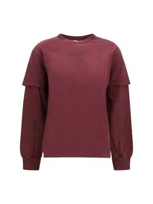 GANNI Ganni Women Future Heavy Jersey Long-Sleeve T-Shirt Multicolor