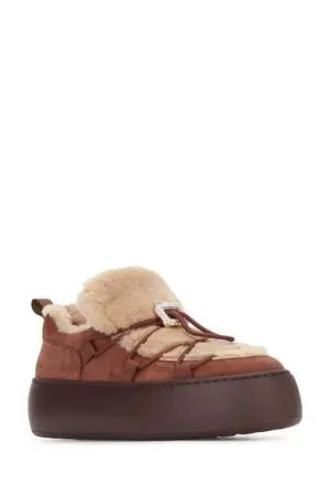 ROGER VIVIER Viv Up Snow Lace-up Fur