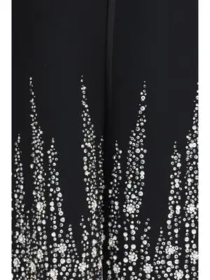 Valentino Garavani Compact Drap Cape With Degradé Rhinestone Embroidery