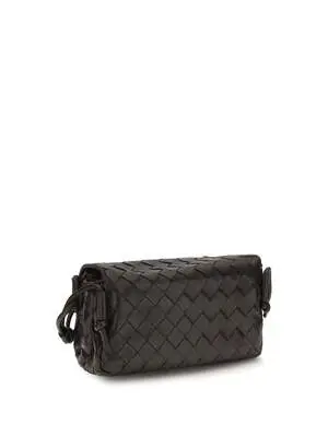 Bottega Veneta Intrecciato Shoulder Bag - Brown