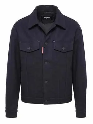 Dsquared2 Felted Wool Jacket - Multicolor