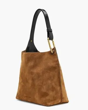 Marc Jacobs Scene Large Bucket In Suede Bag - Copper