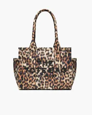 Marc Jacobs Medium Tote Bag In Leopard Puffy Nylon - Brown Multi