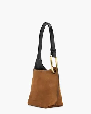 Marc Jacobs Scene Small Bucket In Suede Bag - Copper