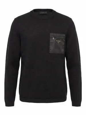 Prada Sweater With Re-nylon Detail - Multicolor