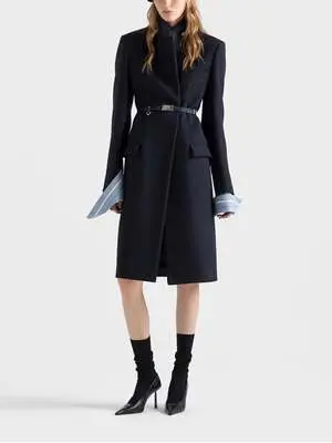 Prada Coat With Belt - Multicolor