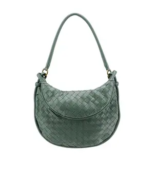 Bottega Veneta Medium Gemelli Knitted Shoulder Bag - Aloe Green