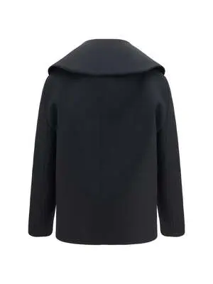 Balenciaga Structured High-neck Peacoat