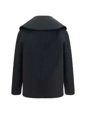 Balenciaga Structured High-neck Peacoat