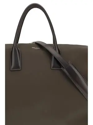 Saint Laurent Oversized Bowling Travel Bag - Brown