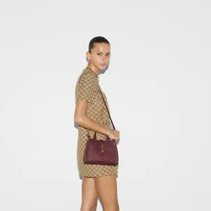 Gucci Small Tote Bag With Hook Closure