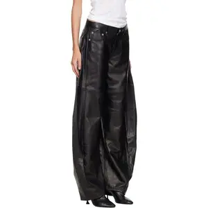 R13 Polished Leather Trousers