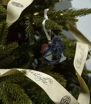 Christofle Plated Sous Le Sapin Rocking Horse Tree Decoration