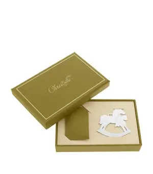 Christofle Plated Sous Le Sapin Rocking Horse Tree Decoration