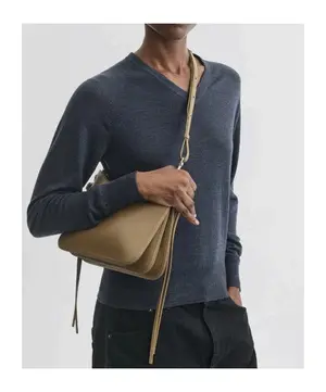 Phoebe Philo Small Gig Leather Shoulder Bag