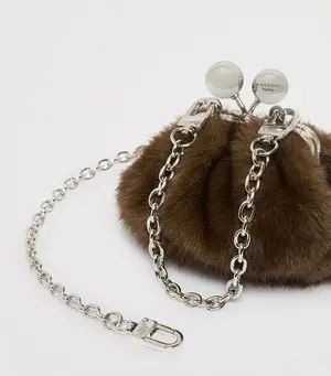 Max Mara Mini Sheepskin Pasticcino Clutch Bag