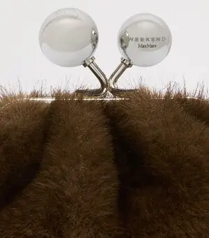 Max Mara Mini Sheepskin Pasticcino Clutch Bag