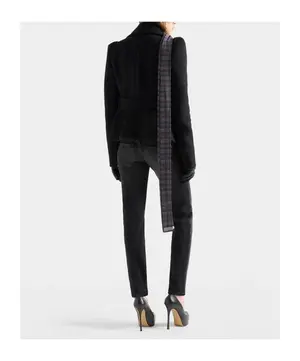 7 For All Mankind Double-breasted Wool Coat With Structured Shoulders