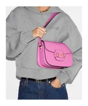 Gucci Horsebit 1955 Shoulder Bag - Pink