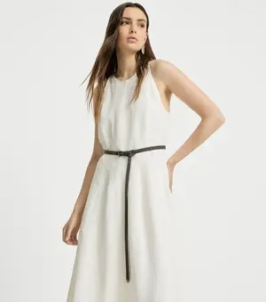Brunello Cucinelli Twill Maxi Dress