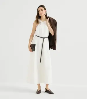 Brunello Cucinelli Twill Maxi Dress
