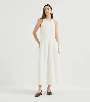 Brunello Cucinelli Twill Maxi Dress