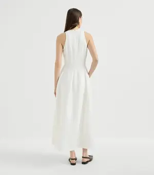 Brunello Cucinelli Twill Maxi Dress