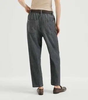 Brunello Cucinelli Denim Tapered Trousers