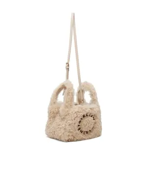 Stella McCartney Stella Logo Faux-shearling Tote Bag