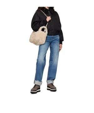 Stella McCartney Stella Logo Faux-shearling Tote Bag