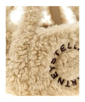 Stella McCartney Stella Logo Faux-shearling Tote Bag