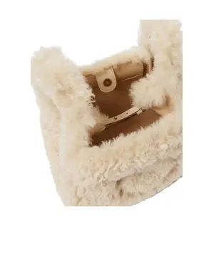 Stella McCartney Stella Logo Faux-shearling Tote Bag