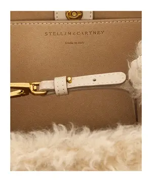 Stella McCartney Stella Logo Faux-shearling Tote Bag