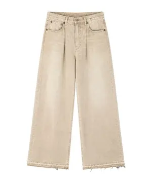 R13 Damon Pleated Jeans - Light Brown
