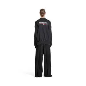 Balenciaga Political Campaign Hybrid Knitted Jumper - Black
