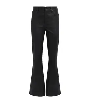 FRAME The Flared Leather Trousers