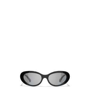 Chanel Geometric Frame Sunglasses - Gray
