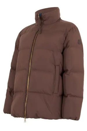 Moncler Vivantesse Short Down Jacket - Brown