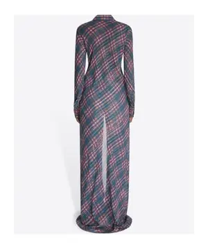 Dries Van Noten Checked Midi Dress