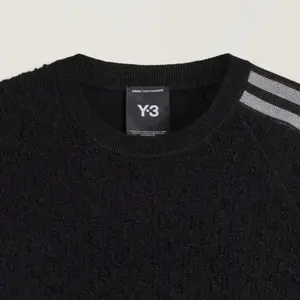 Y3 Knitted 3-stripes Fringy Sweater