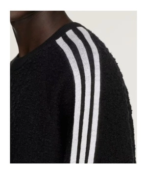Y3 Knitted 3-stripes Fringy Sweater